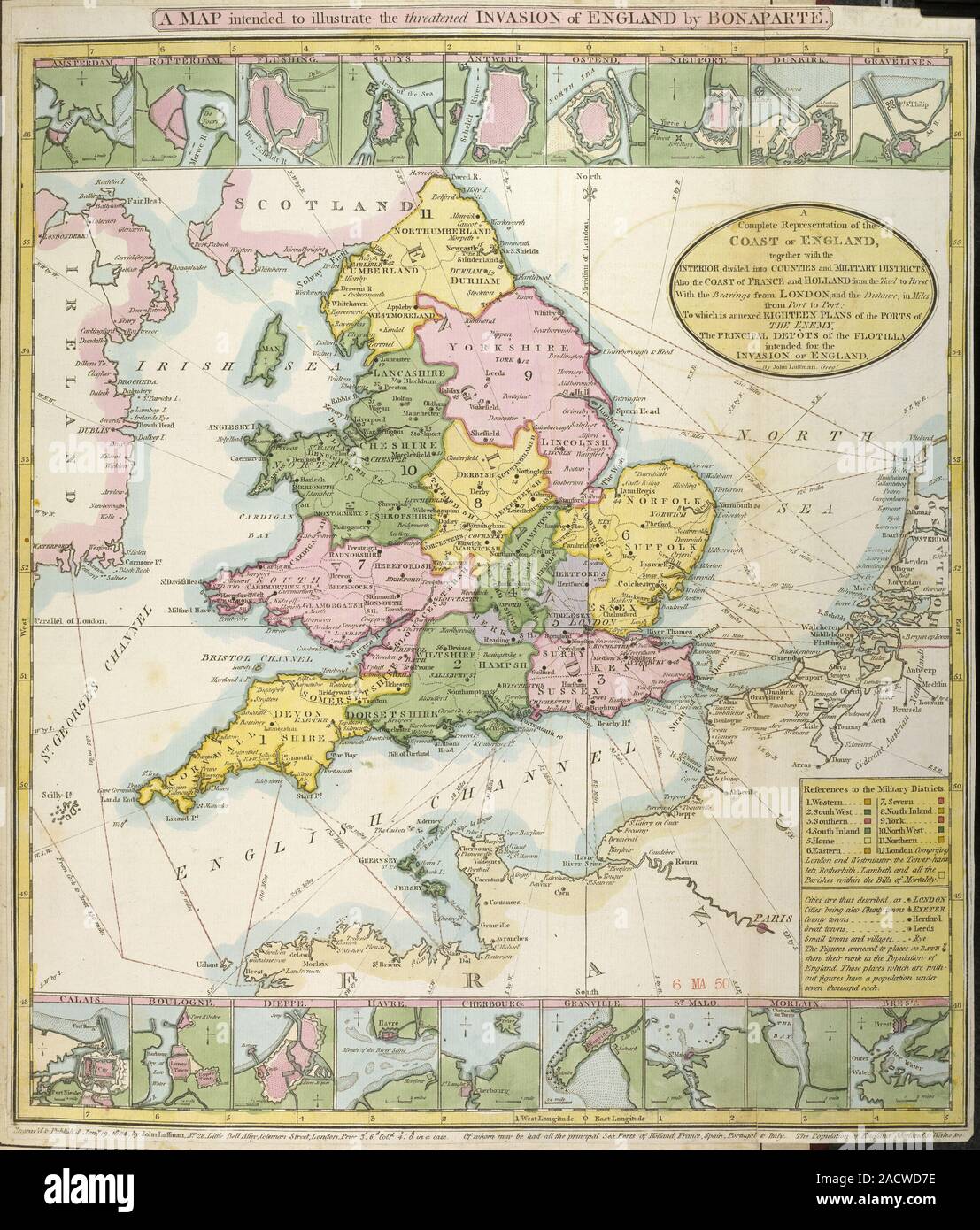 Map of Britain Stock Photo - Alamy