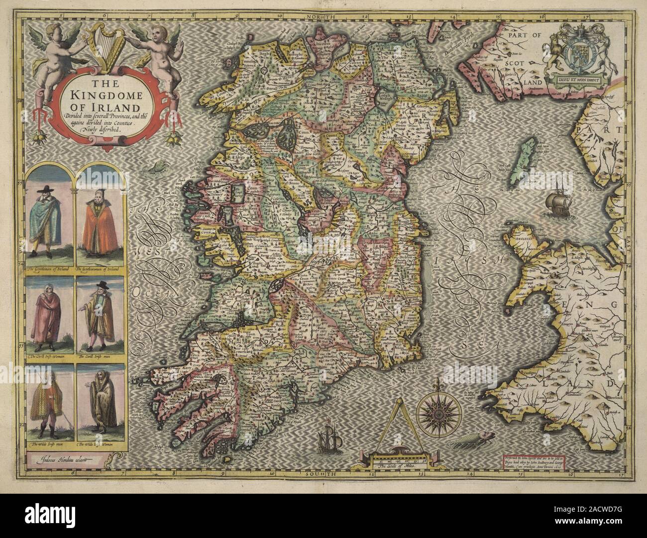Map of Ireland Stock Photo - Alamy