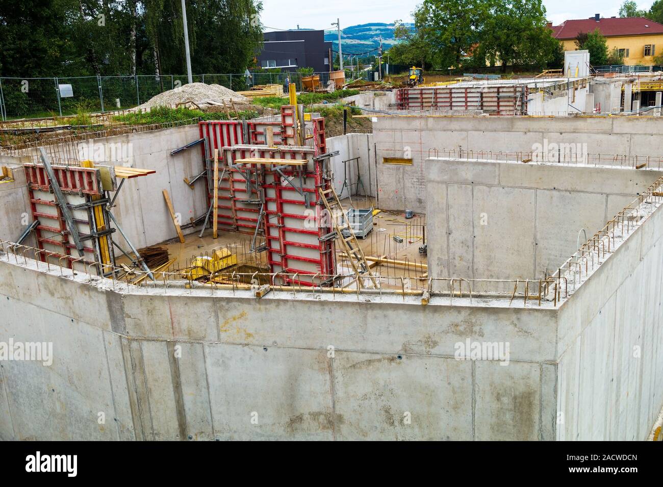 Construction site of an industrial building Stock Photo - Alamy