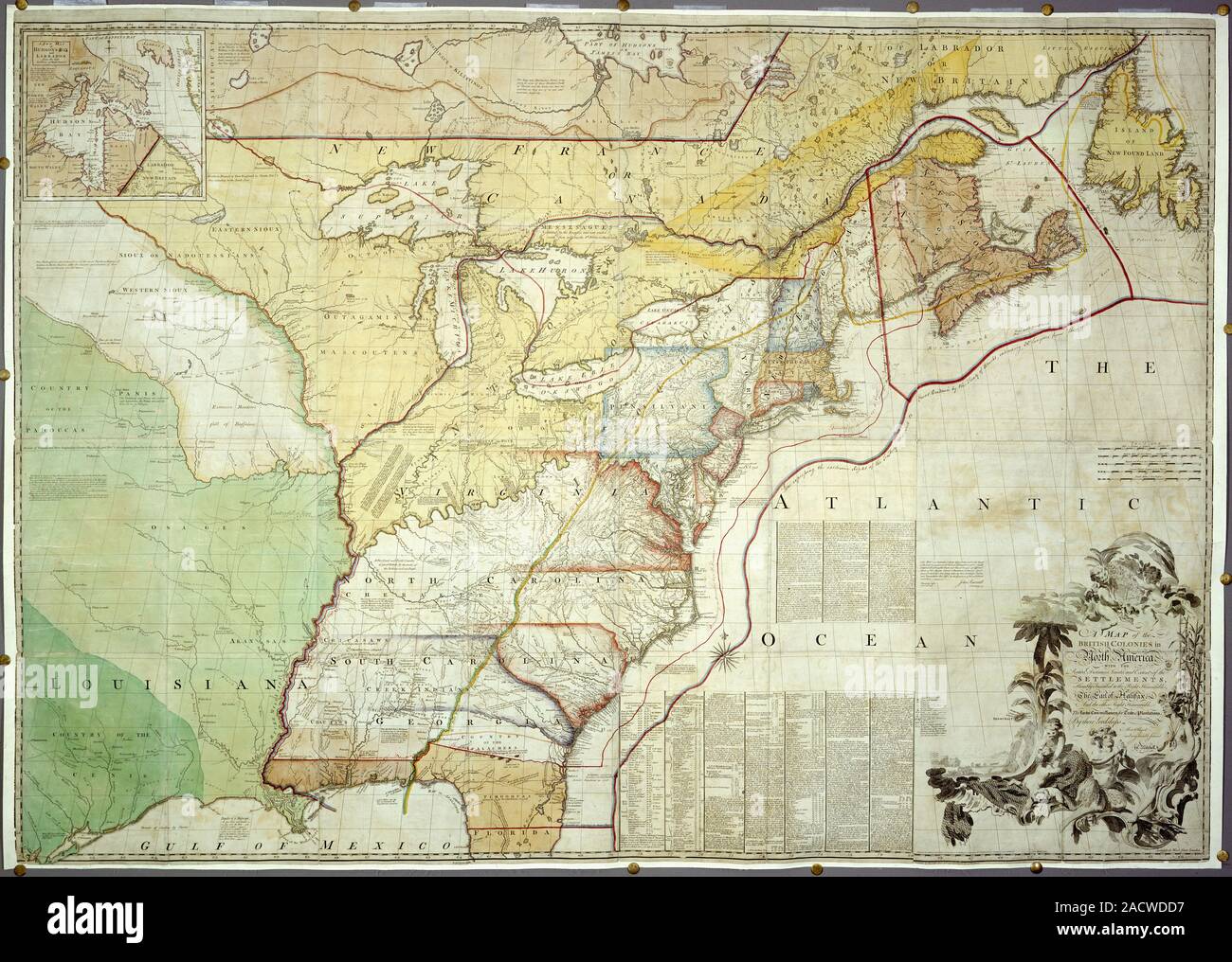 British Colonies in North America Stock Photo - Alamy