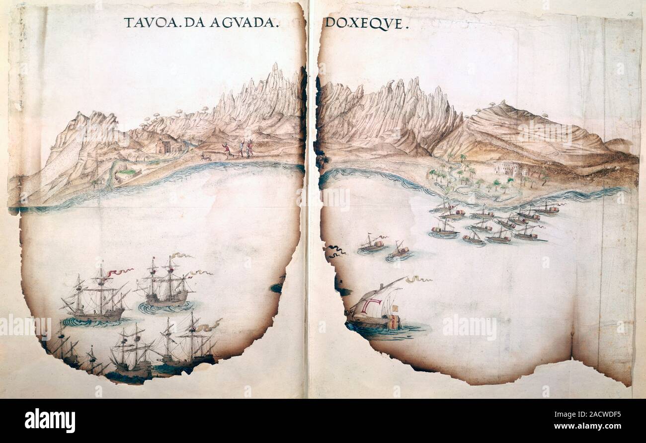 View of Aguada, Whole drawing View of Aguada, Goa; from a journal of a ...