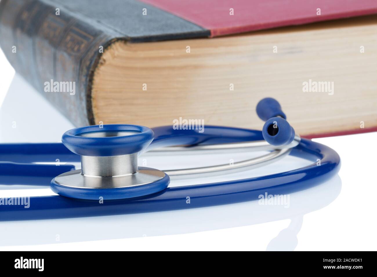 Book and stethoscope Stock Photo - Alamy