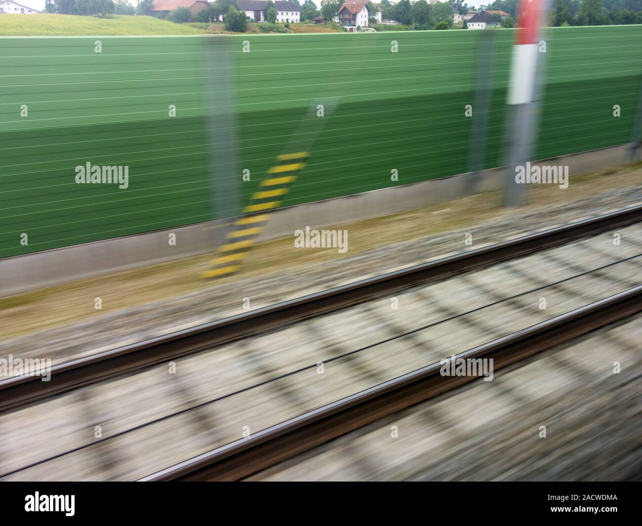 Rails of railway. train ride Stock Photo - Alamy