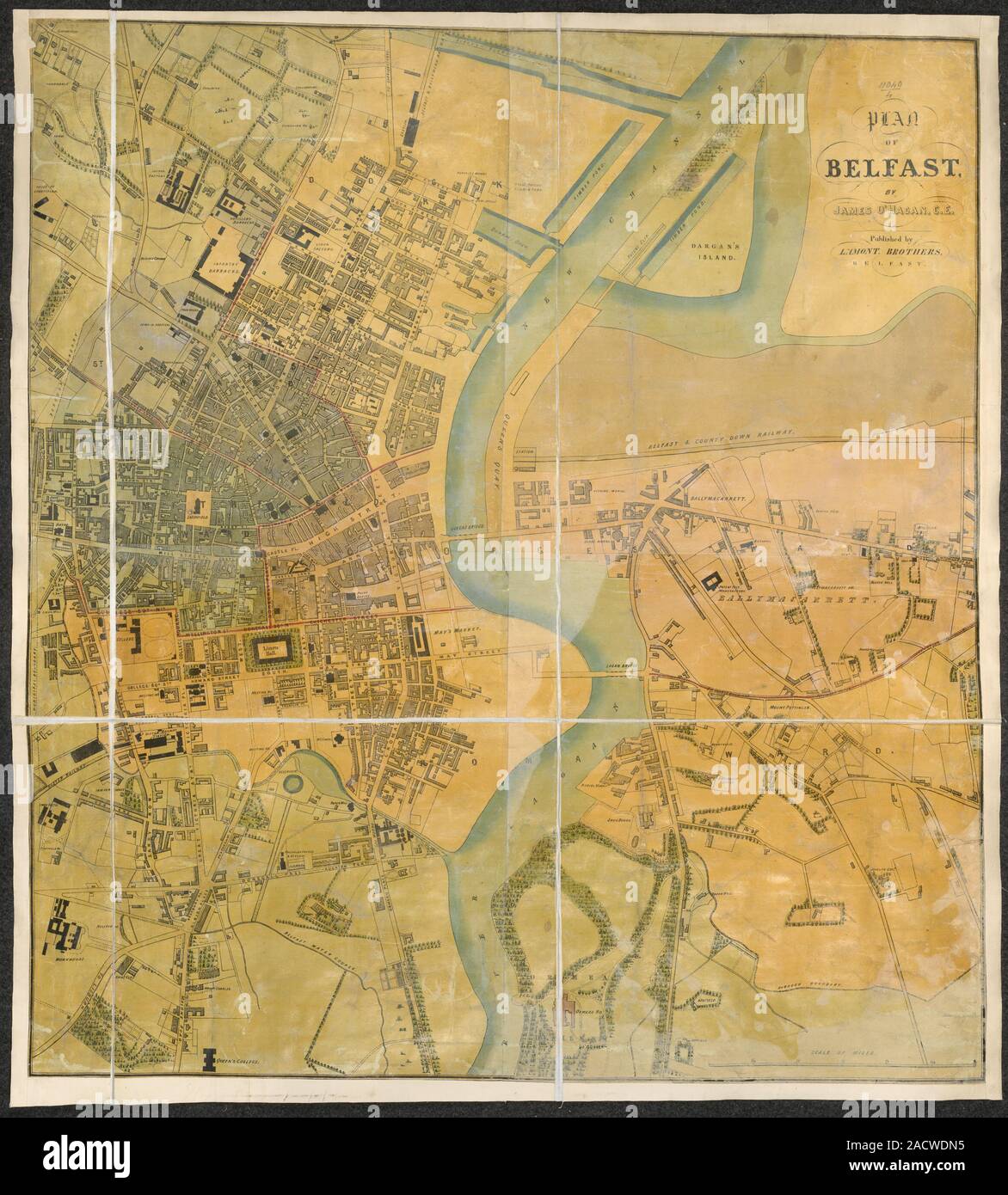 A plan of BelfaSt Image taken from Plan of BelfaSt By J. O'Hagan ...
