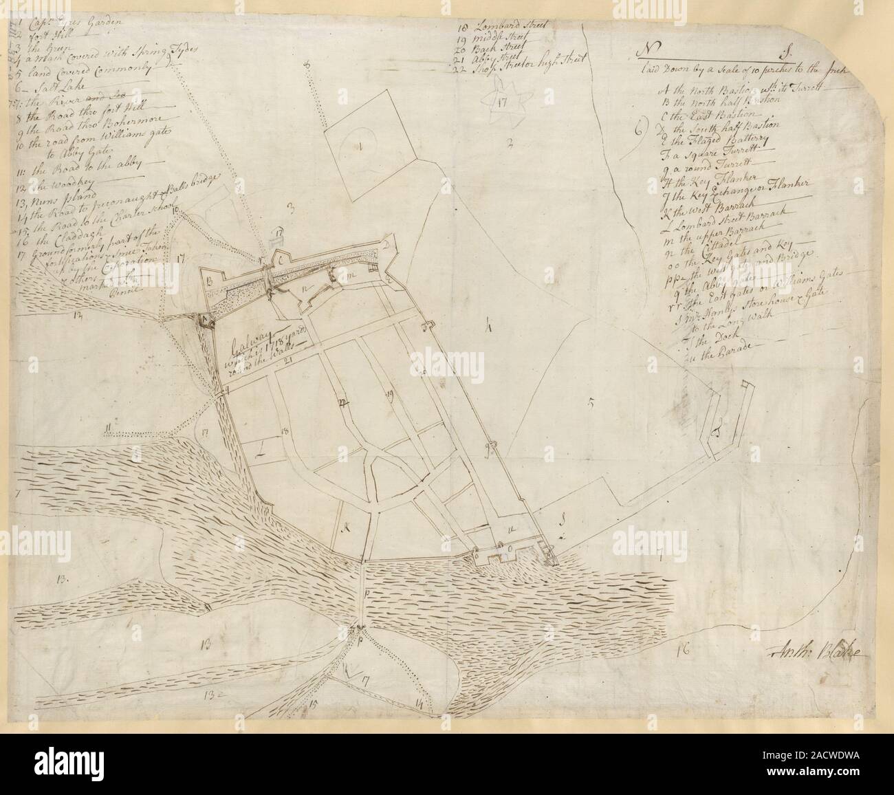 A plan of the town of Galway. Image taken from Three plans of the town ...