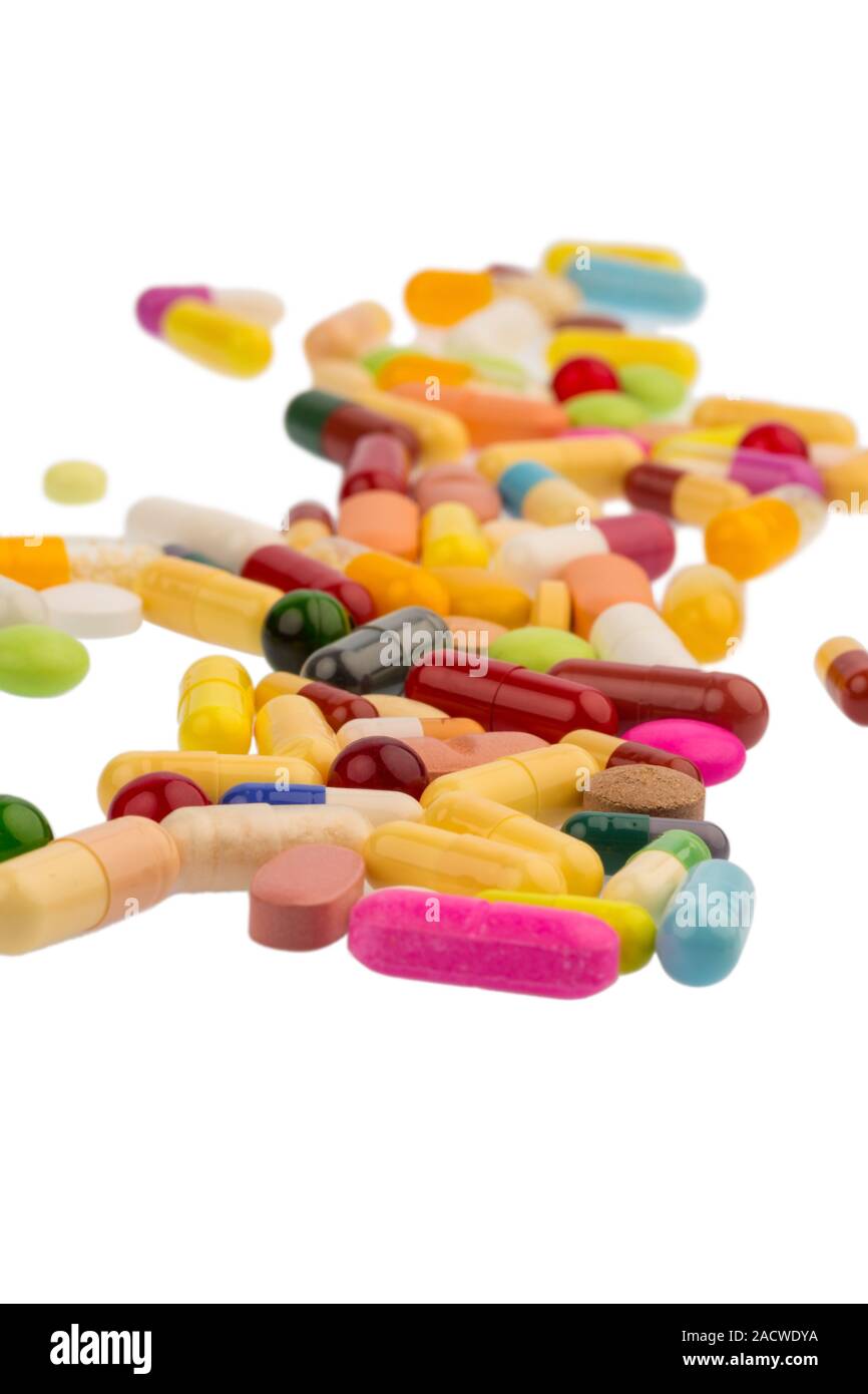 Many colorful tablets Stock Photo - Alamy
