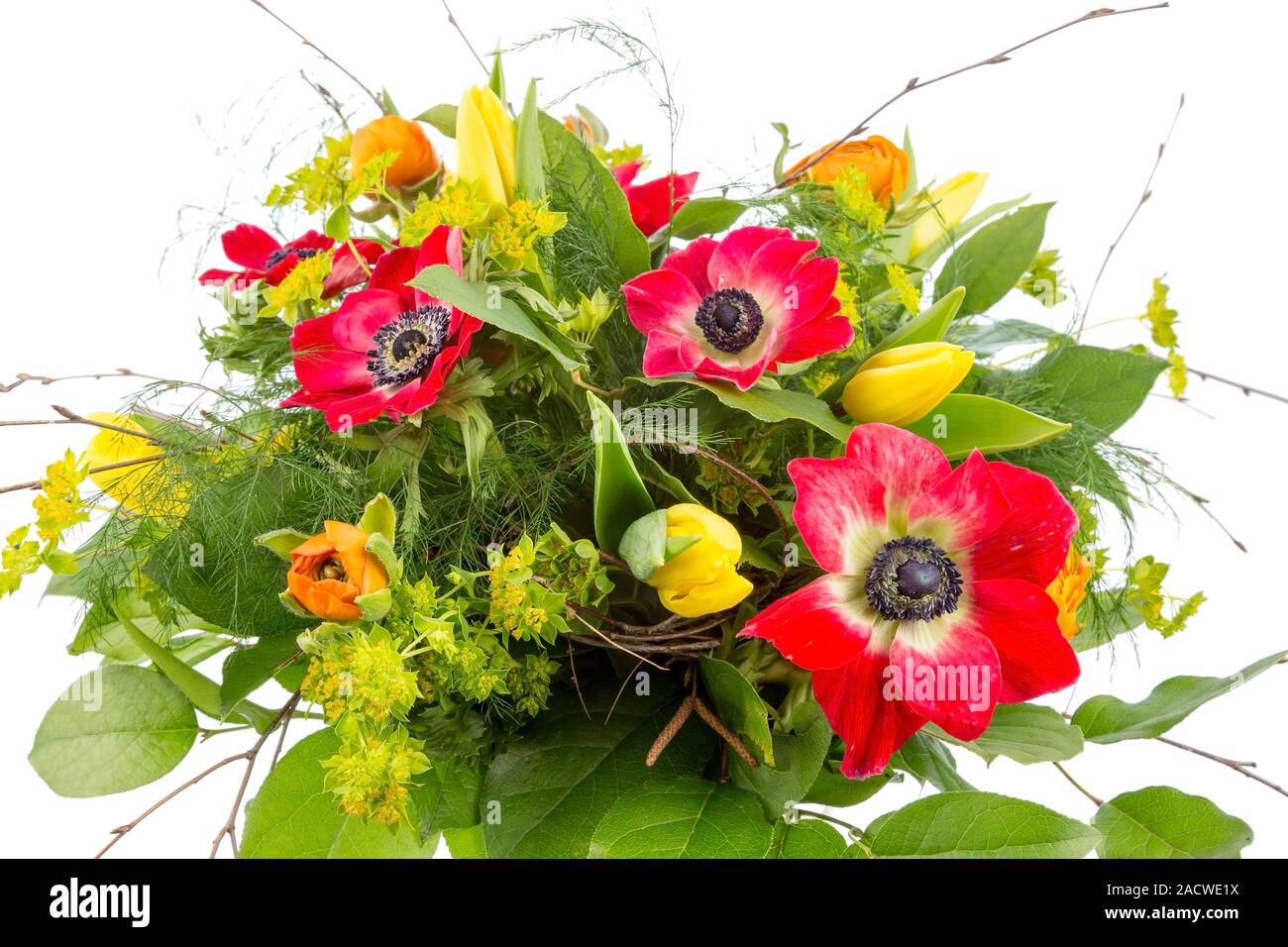 Bouquet with spring flowers Stock Photo - Alamy