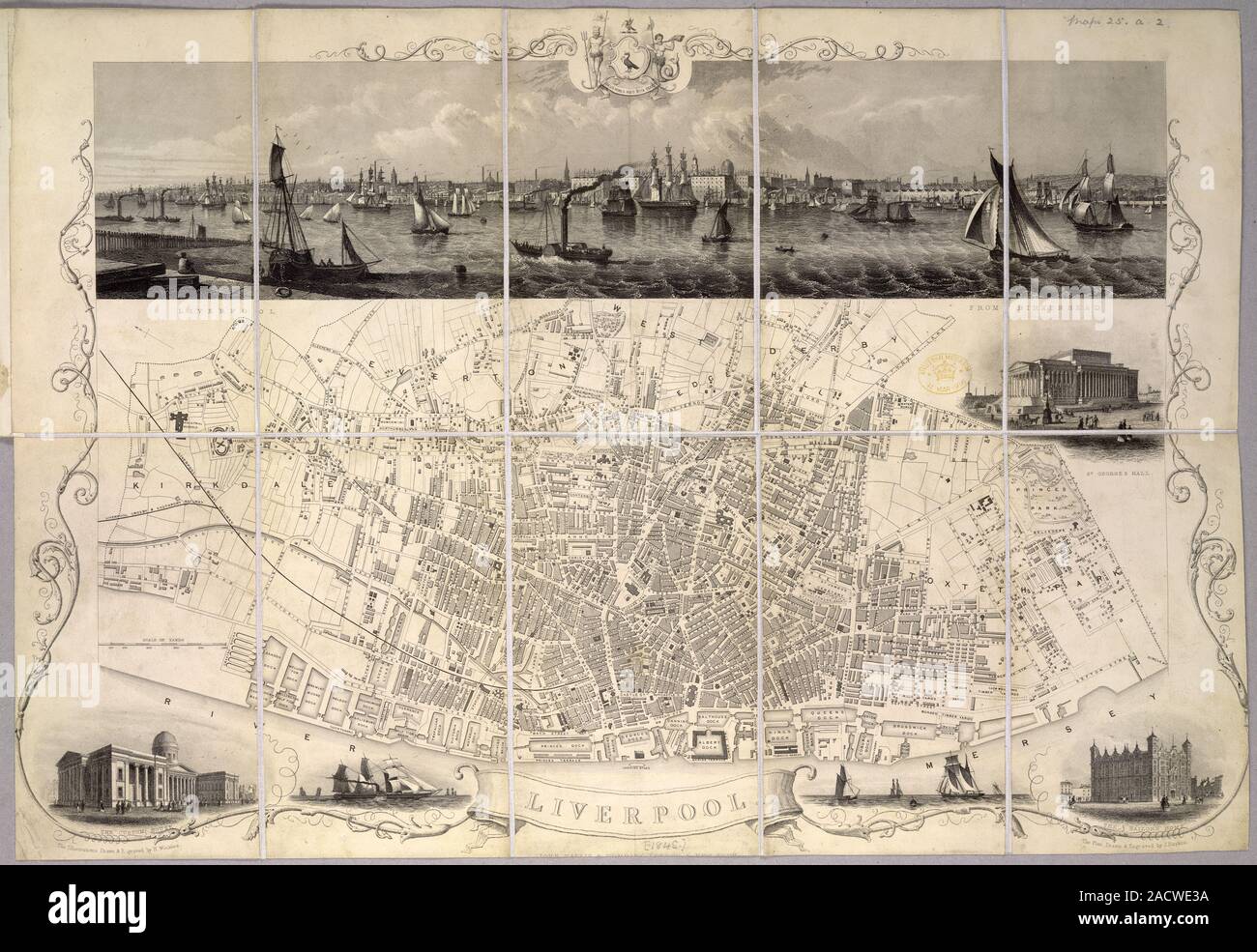 A map of Liverpool Stock Photo - Alamy