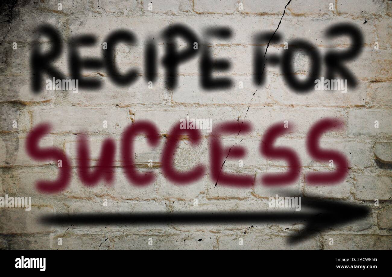 Recipe For Success Concept Stock Photo - Alamy