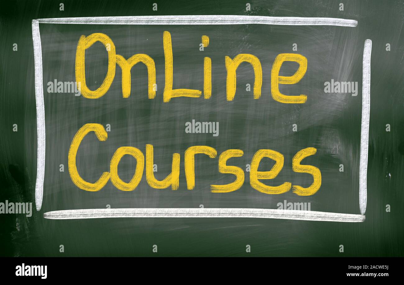 Online Courses Concept Stock Photo - Alamy