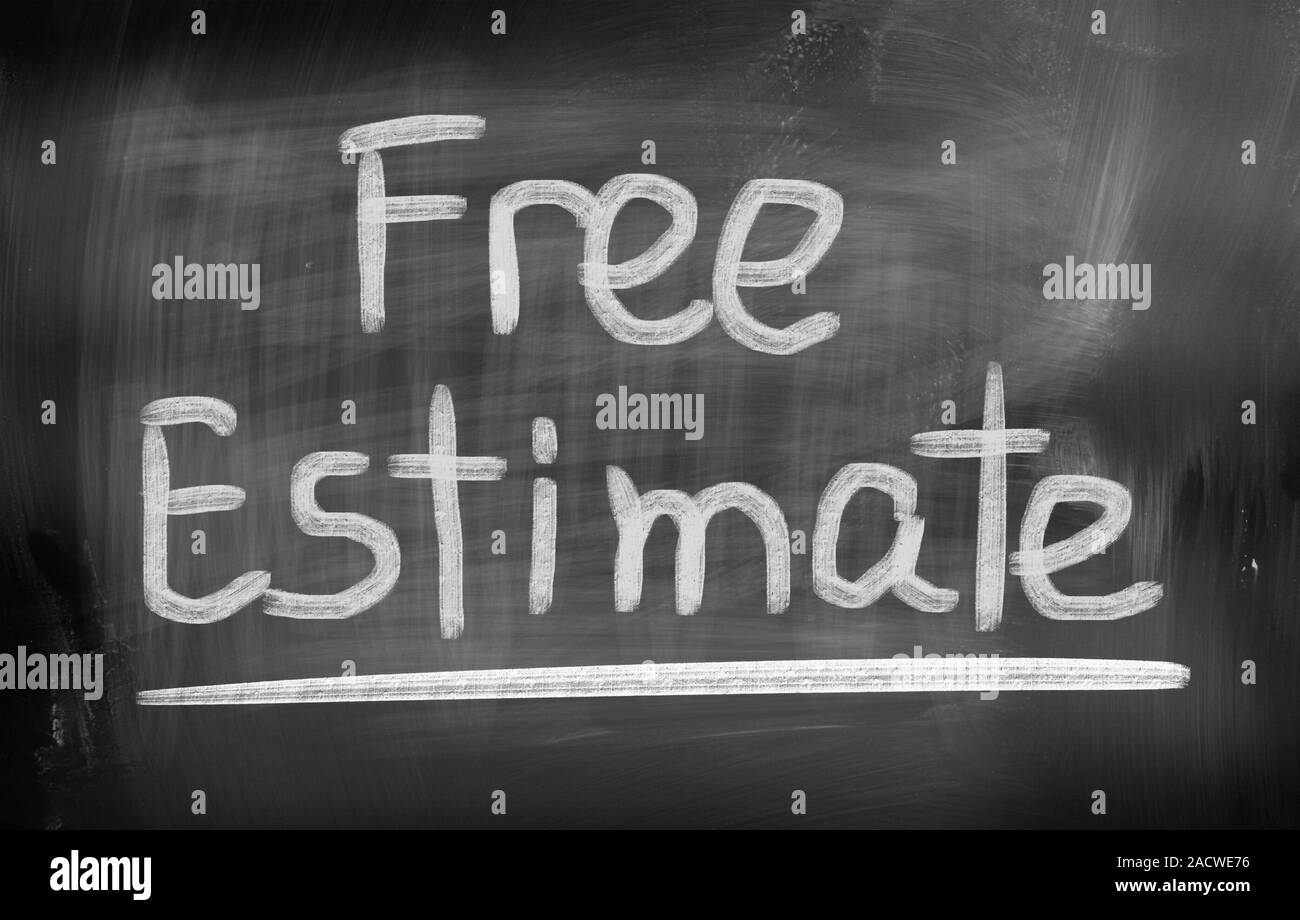 Free Estimate Concept Stock Photo - Alamy