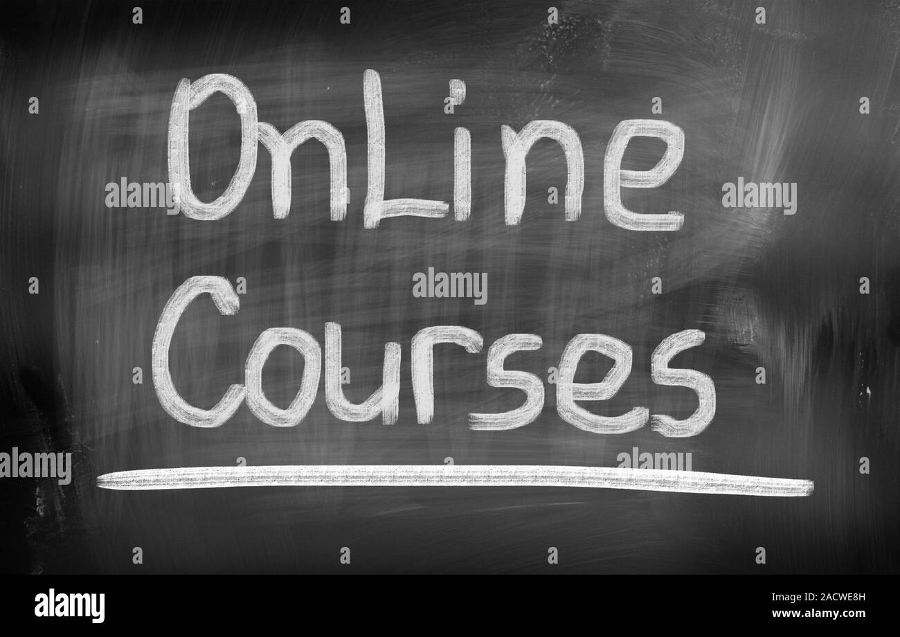 Online Courses Concept Stock Photo - Alamy