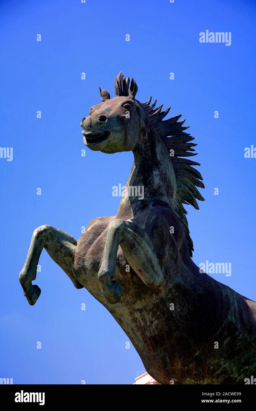 Statue of horse roundabout in ciutadella hi-res stock photography and ...