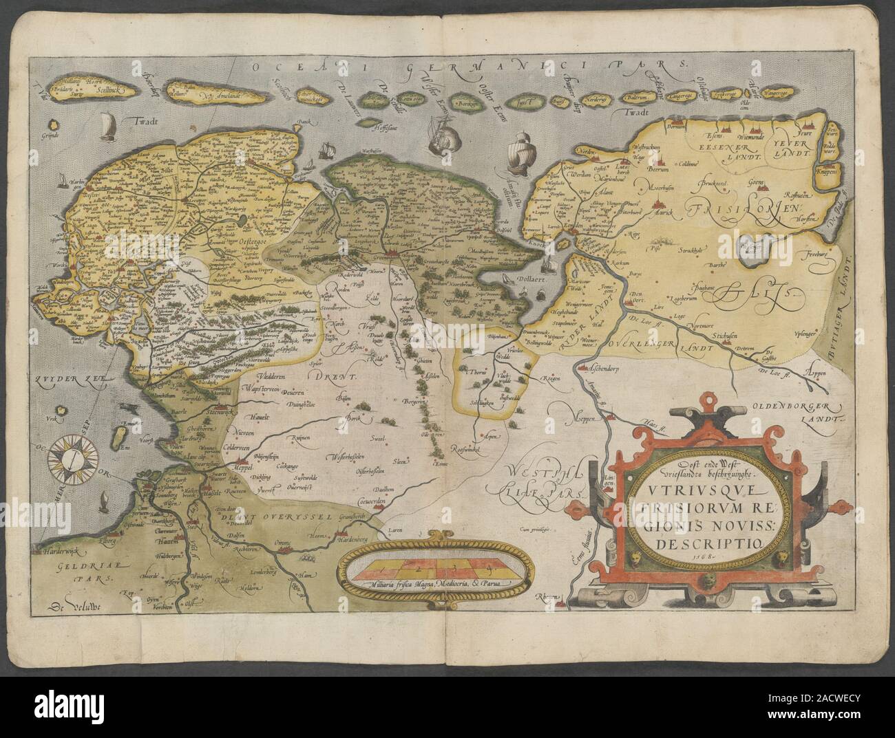 Map of Holland (Netherlands). Image taken from The Mercator atlas of ...