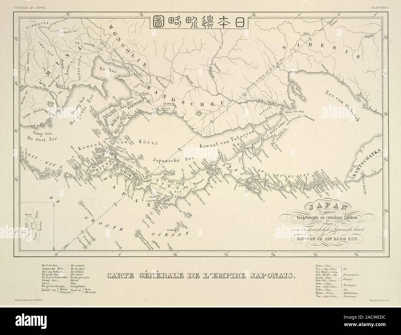 Map of the Japanese Empire. Image taken from Atlas.. Originally ...