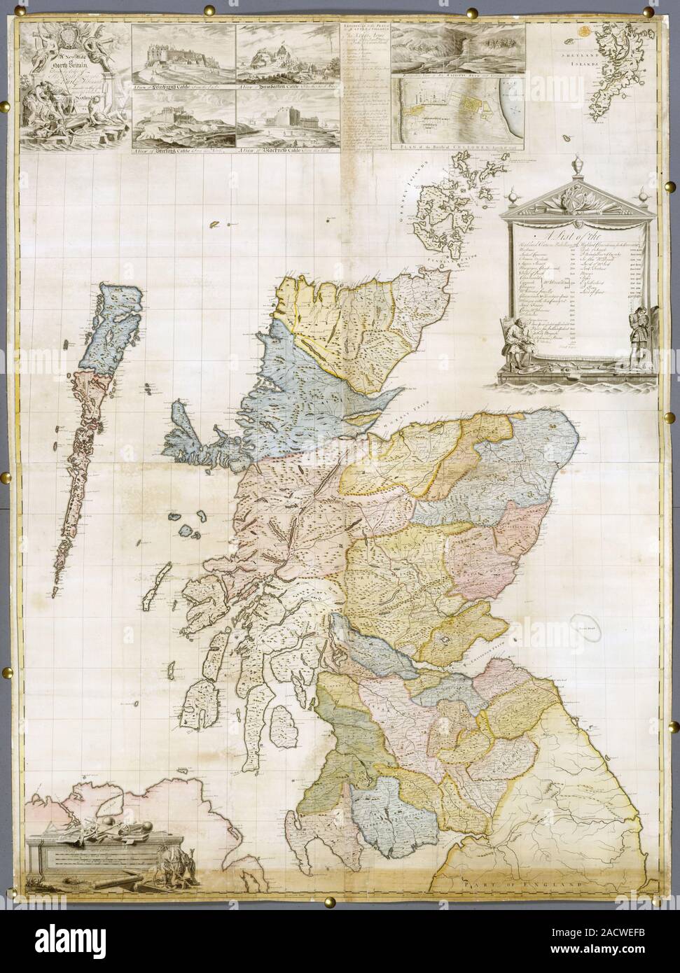 A map of northern Britain. Image taken from A coloured map of North ...
