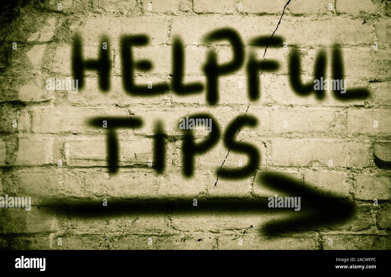 Helpful Tips Concept Stock Photo - Alamy
