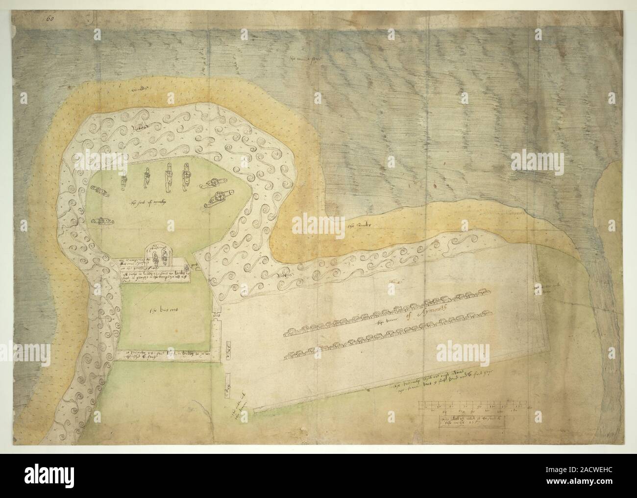 Plan of Fort Point, Eyemouth, Whole plan Plan of the fortifications at ...