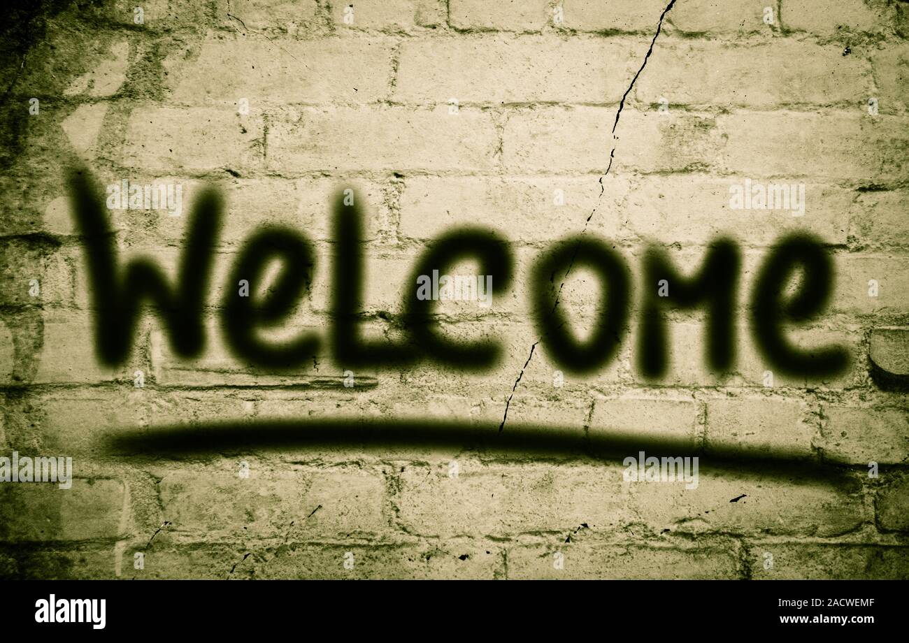 Welcome handwritten text hi-res stock photography and images - Alamy