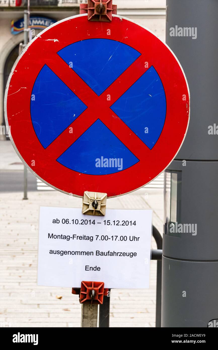 Absolute stop prohibition and exception Stock Photo - Alamy