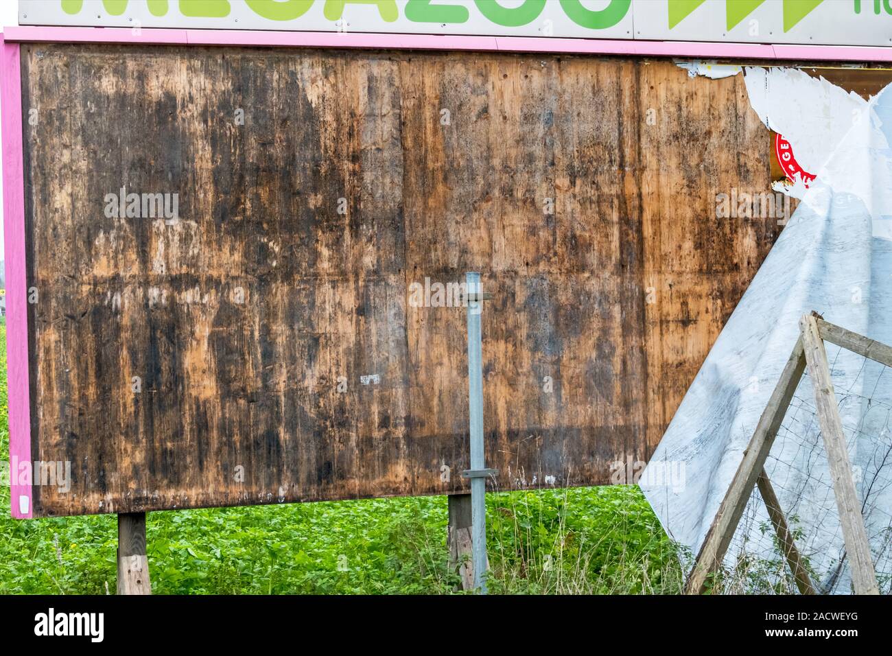 Old wooden billboard Stock Photo - Alamy