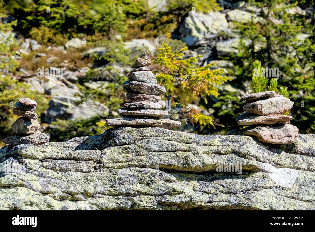 Stones stacked on top of each other Stock Photo - Alamy