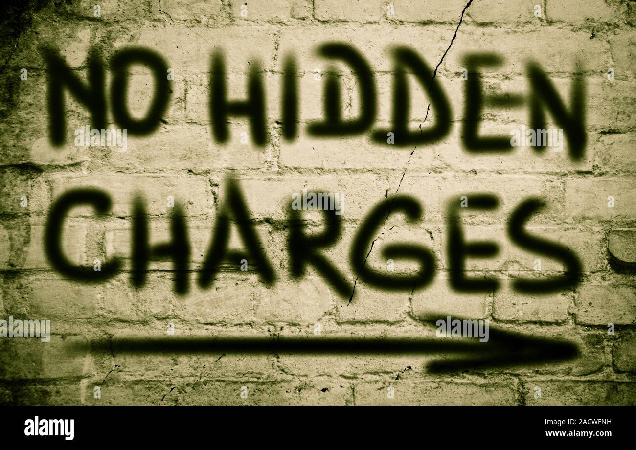 No Hidden Charges Concept Stock Photo - Alamy