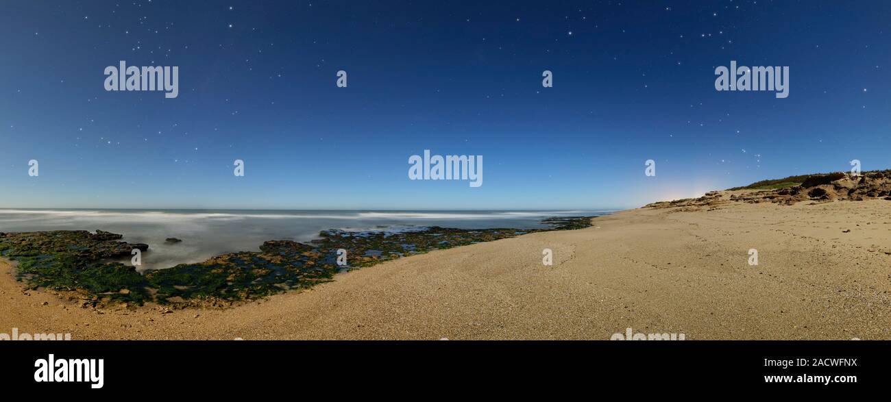 Orion and Scorpius, Full Moon nightscape. The stars of the ...
