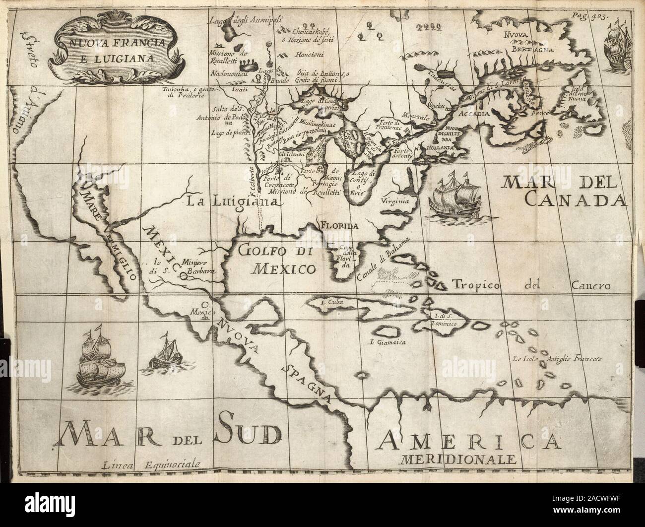 Gulf of Mexico, Map showing the Gulf of Mexico; Florida; Cuba; Jamaica ...