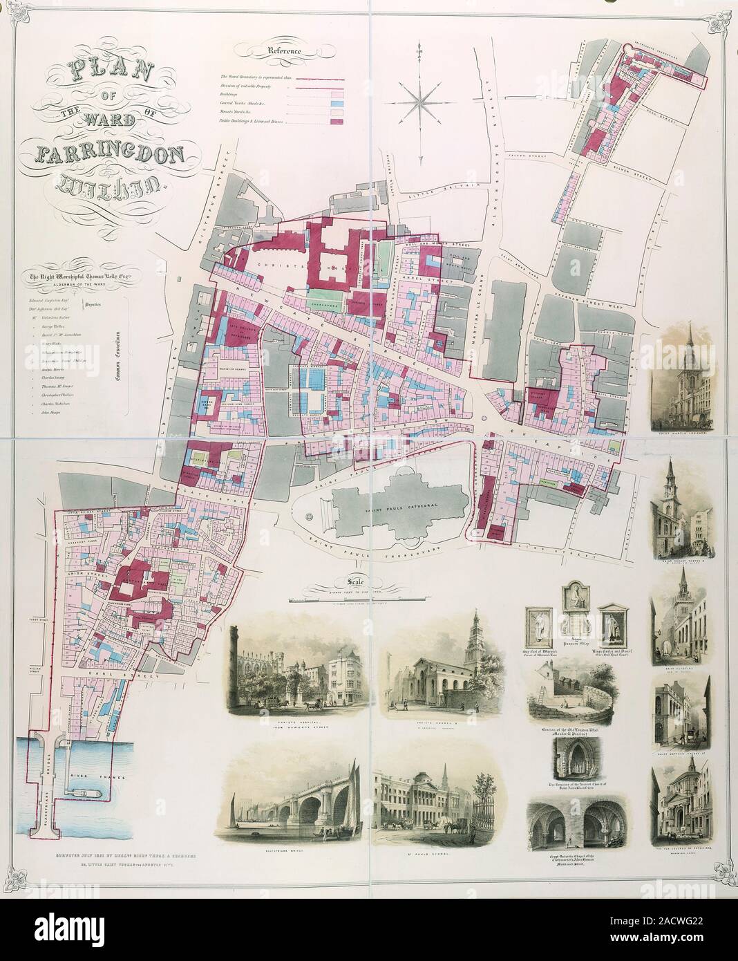 Ward of Farringdon, Ward of Farringdon. Image taken from Plan of the ...