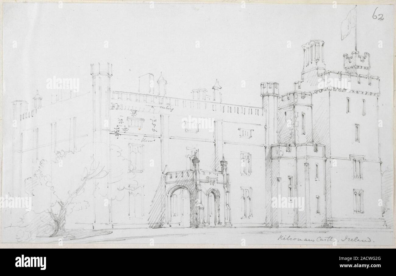 View of Kilronan Castle, Whole drawing Drawing of Kilronan Castle ...