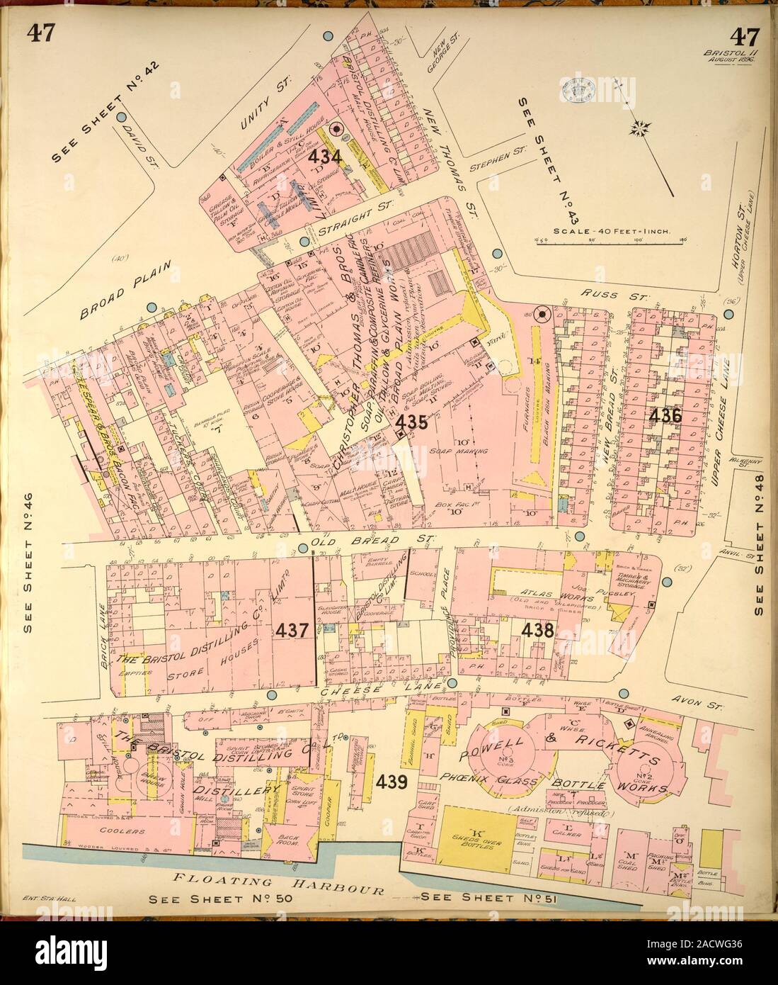 Plan of Bristol Stock Photo - Alamy