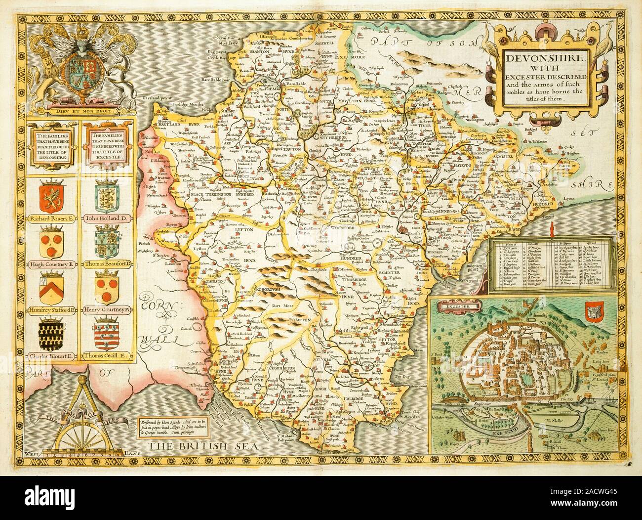 Devonshire as part a collection of a maps showing the British Empire ...