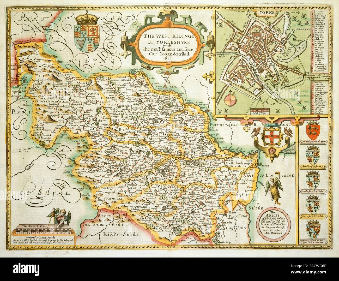 Yorkshire as part a collection of a maps showing the British Empire ...