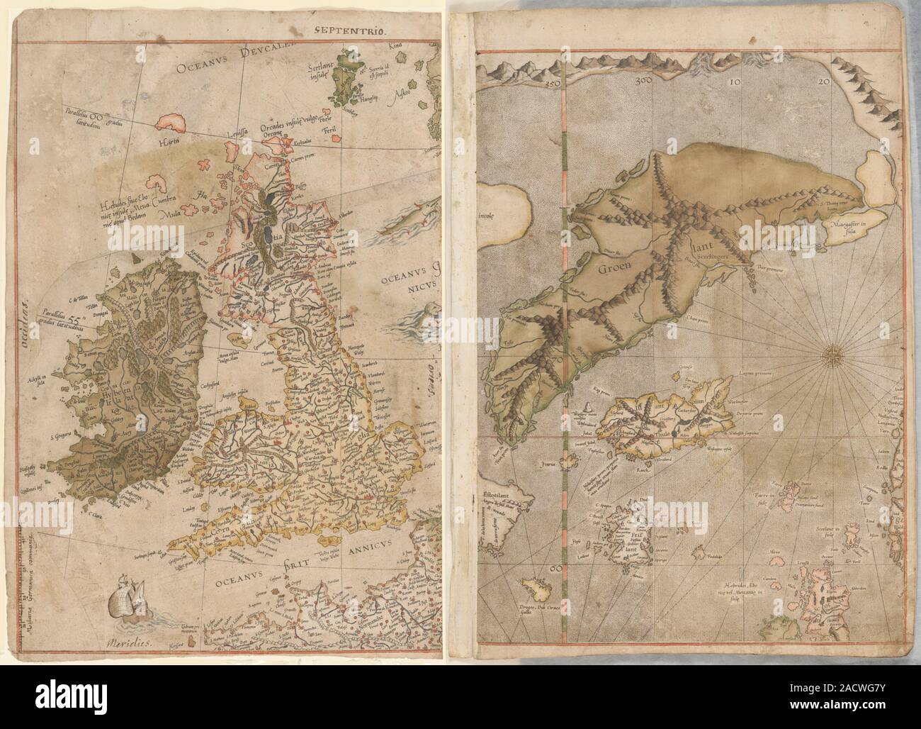 Britain and Greenland, Map of Great Britain and Ireland. Also, of ...