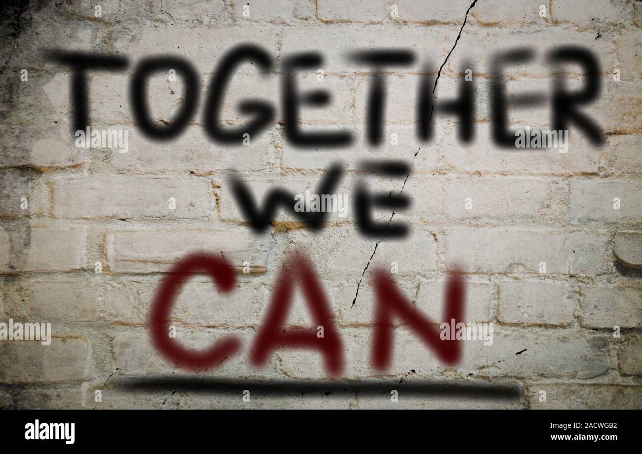 Together We Can Concept Stock Photo - Alamy