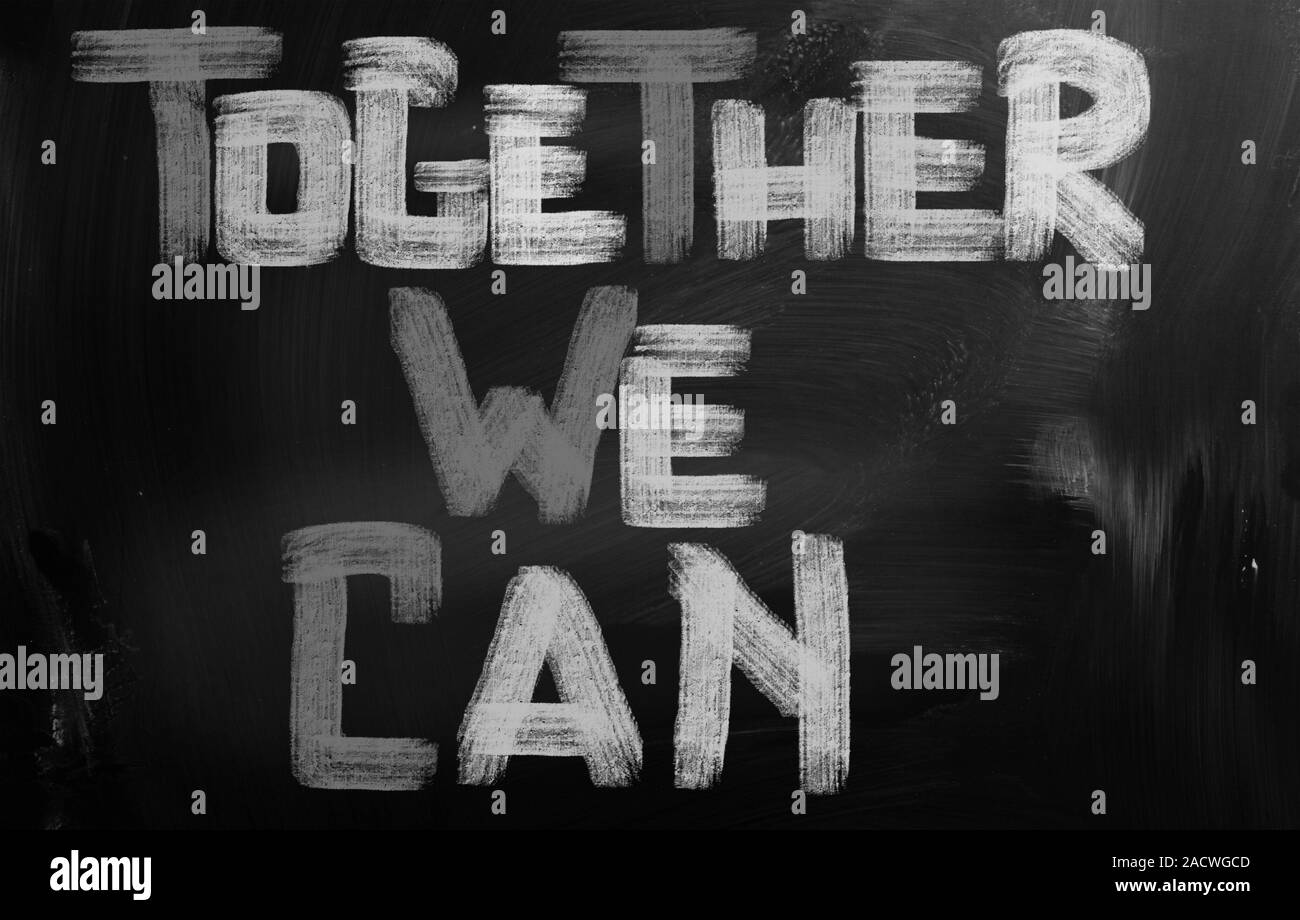 Together We Can Concept Stock Photo - Alamy