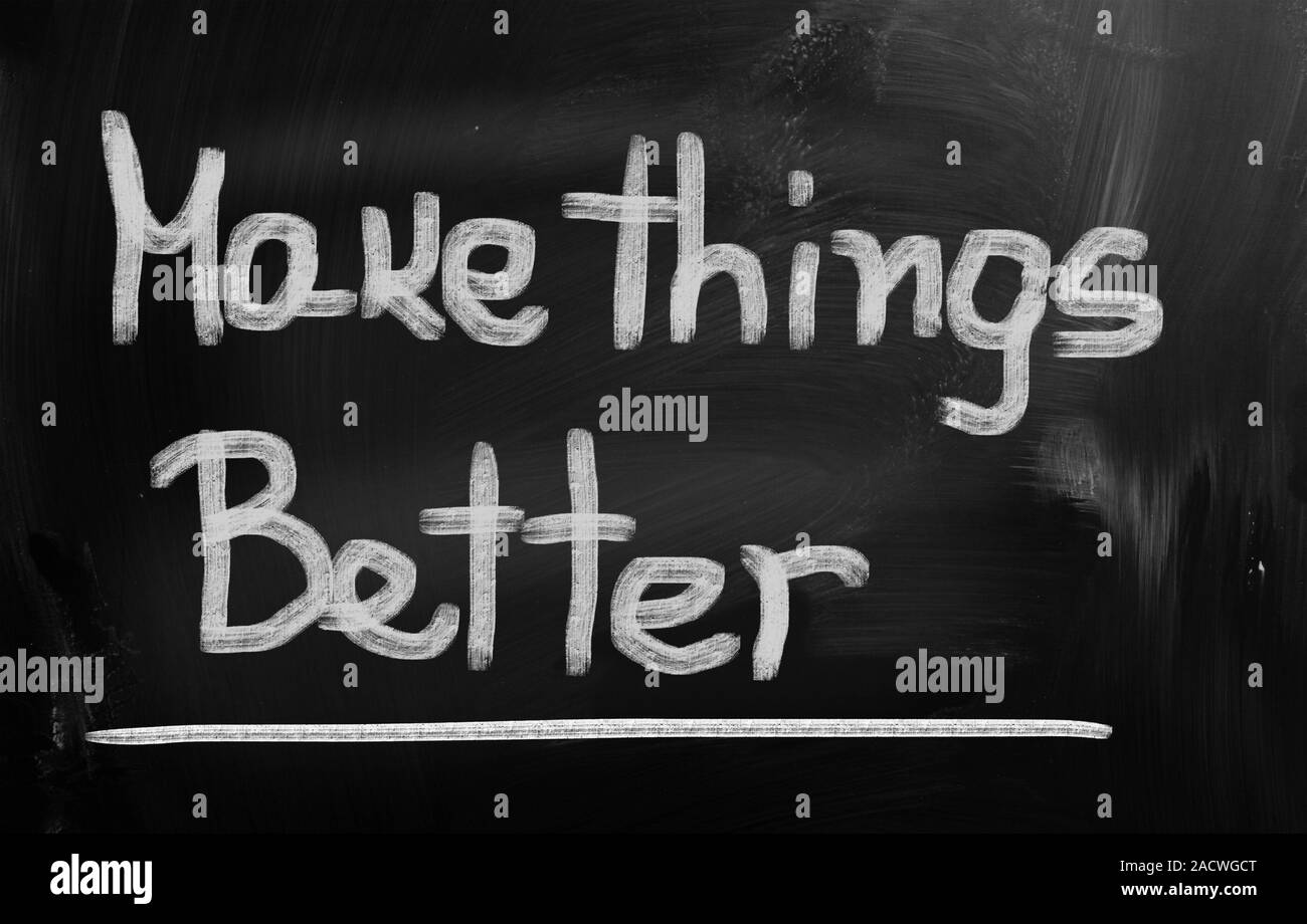 Things better improvement concept hi-res stock photography and images ...