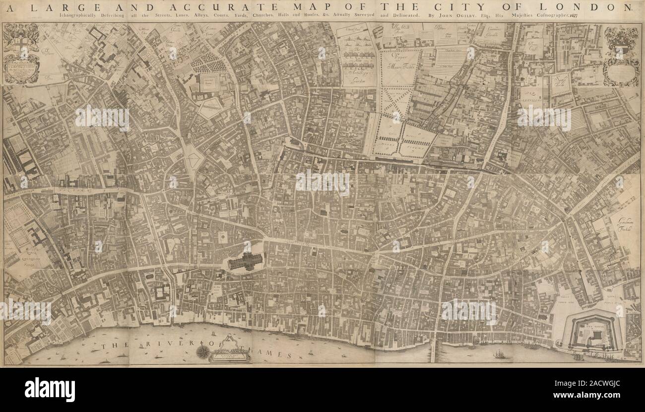 A map of the City of London, A large and accurate map of the City of ...