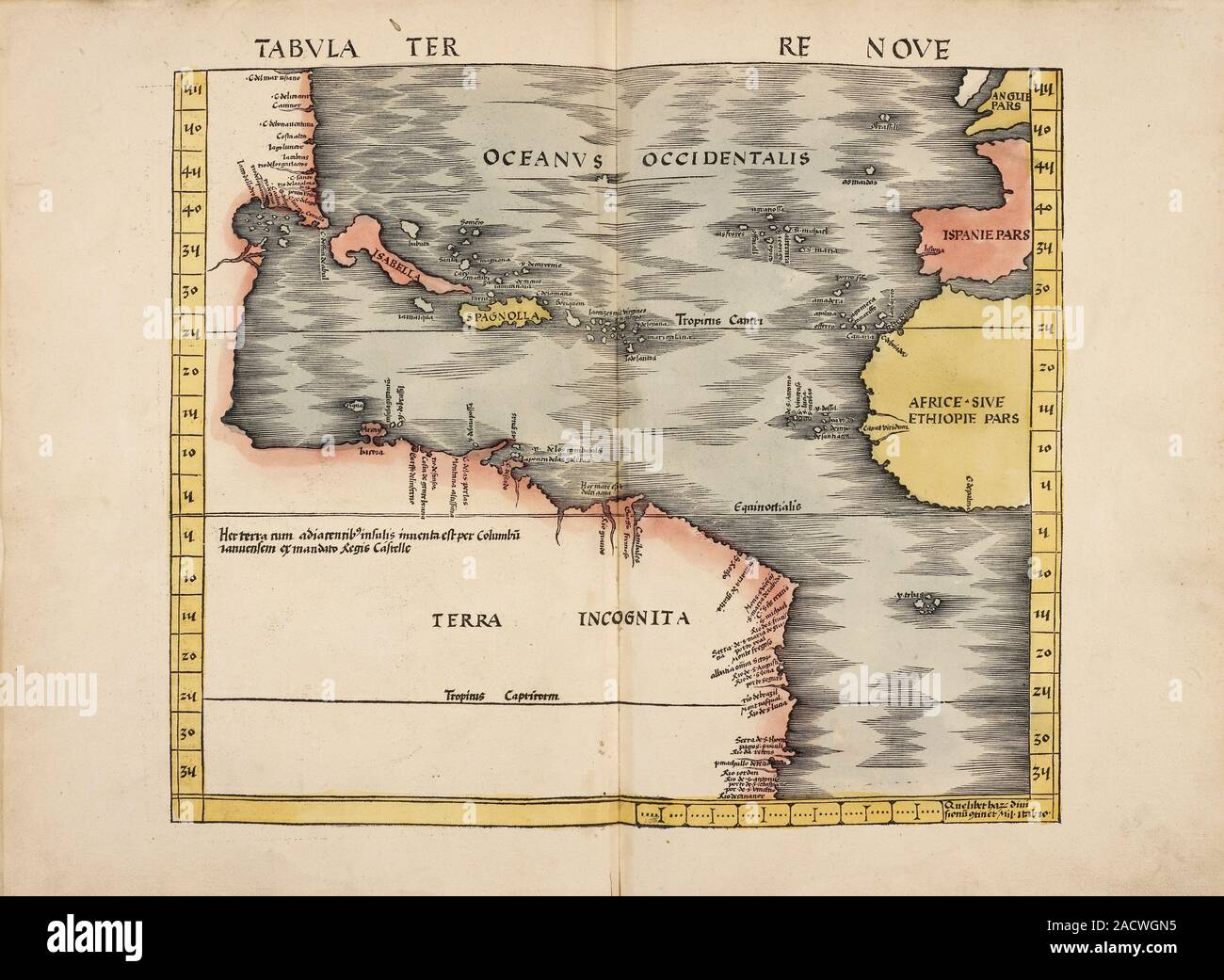 Map of Oceanvs Occidentalis. A map of the Eastern Ocean. The atlantic ...