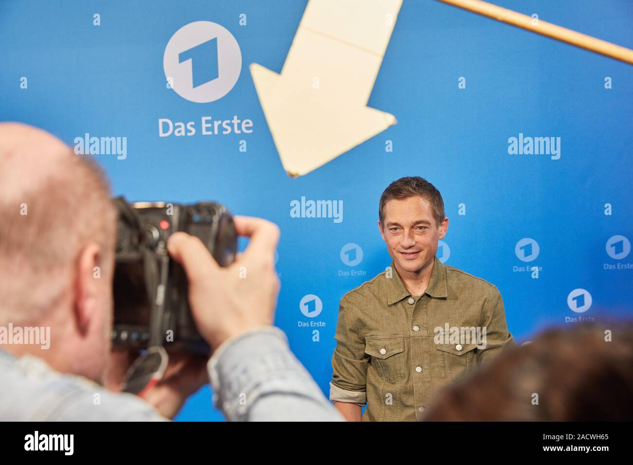 Hamburg, Germany. 03rd Dec, 2019. Volker Bruch, actor, stands in front ...