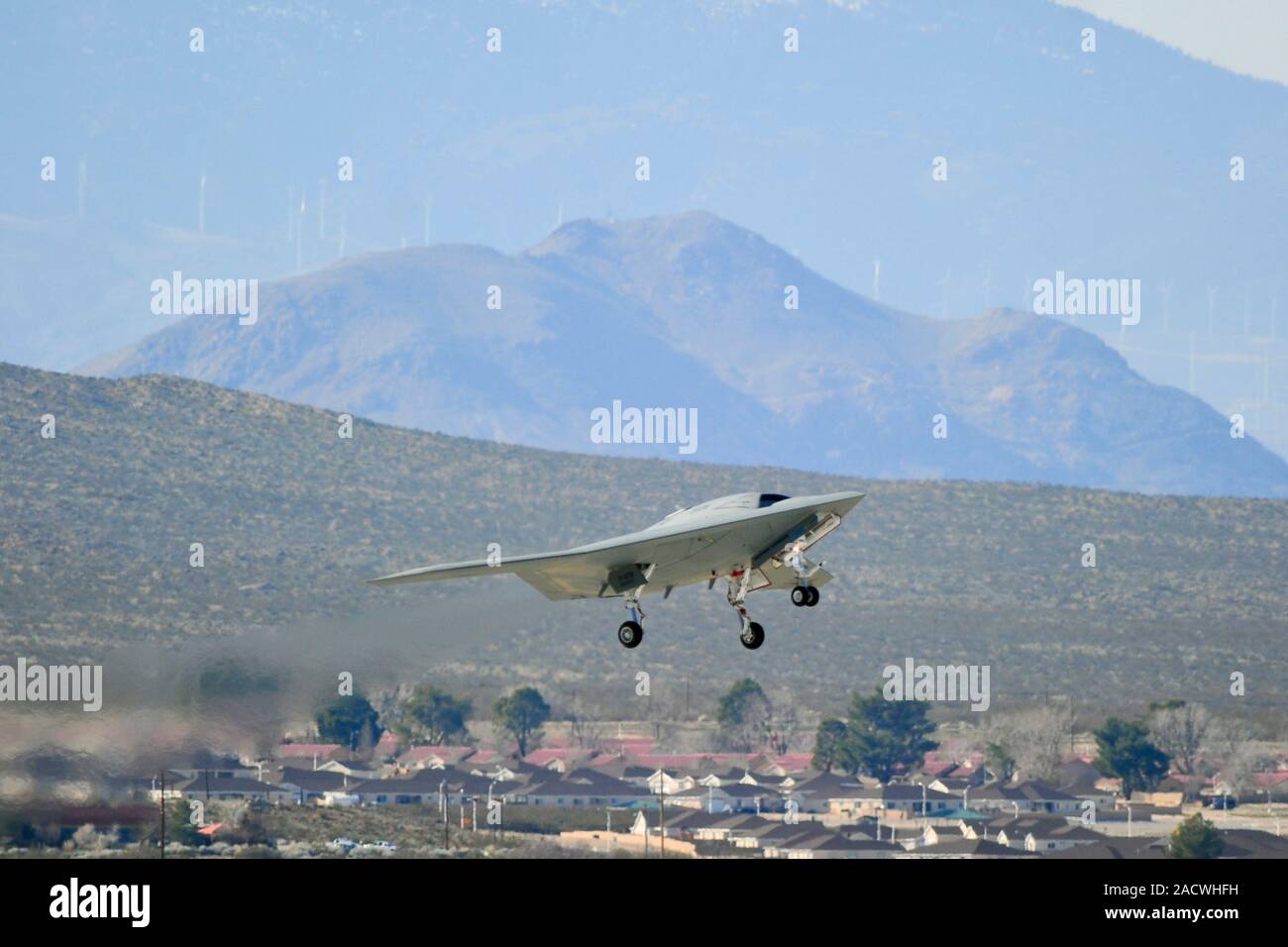 Unmanned combat air vehicle. An X-47B unmanned combat air system ...