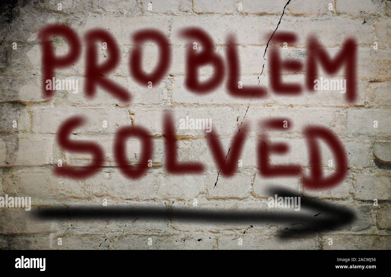 Problem Solved Concept Stock Photo - Alamy Problem Solved Concept Stock Photo - Alamy