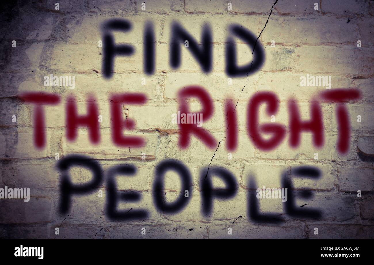 Find The Right People Concept Stock Photo - Alamy