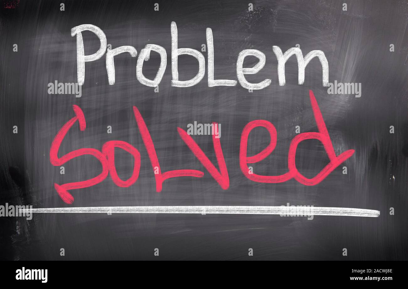 Problem Solved Concept Stock Photo - Alamy