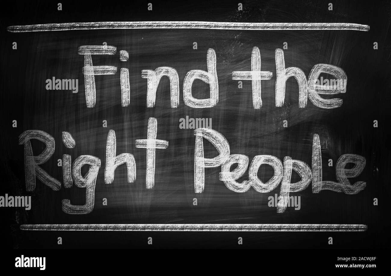 Find The Right People Concept Stock Photo - Alamy