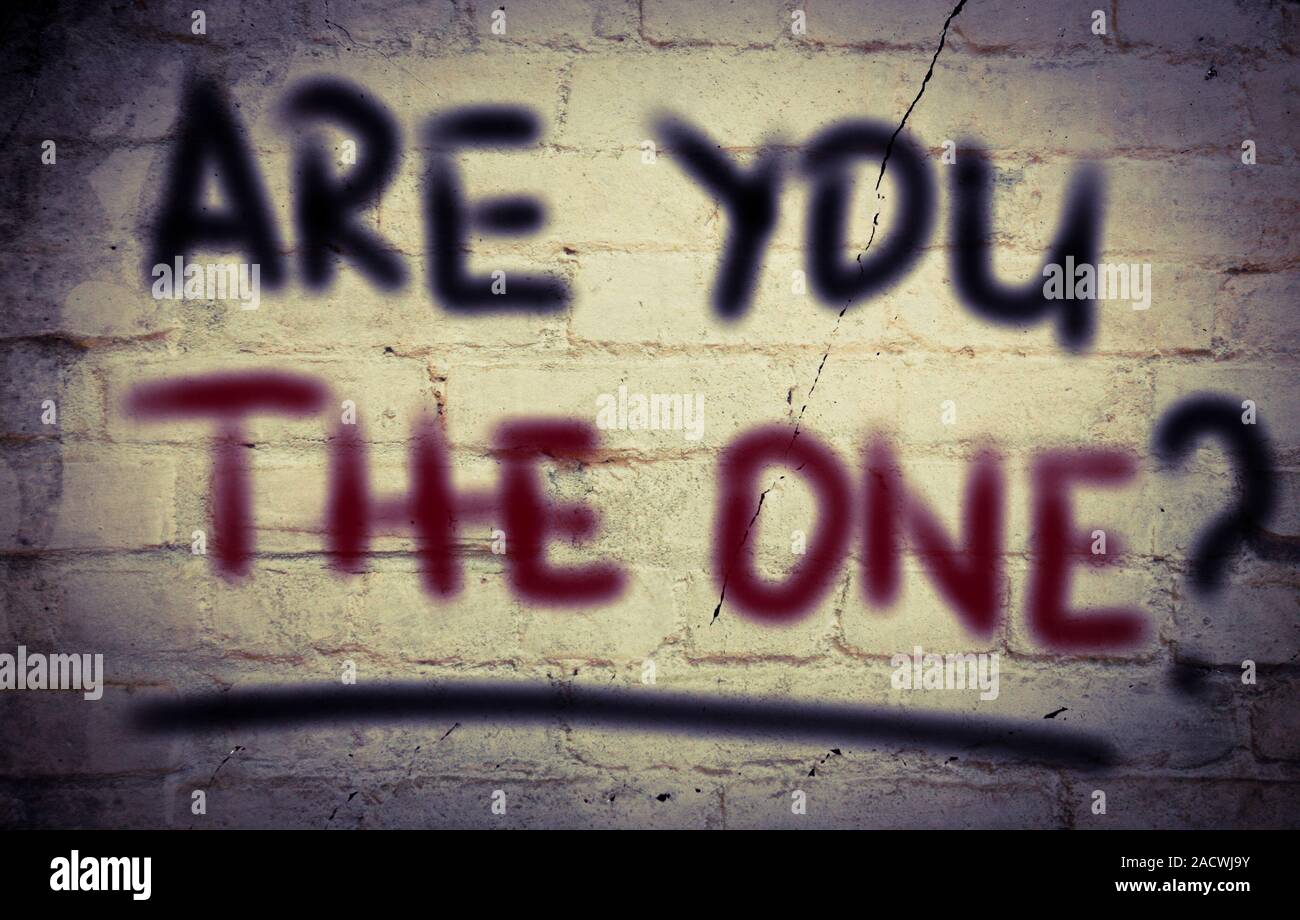 Are You The One Concept Stock Photo - Alamy