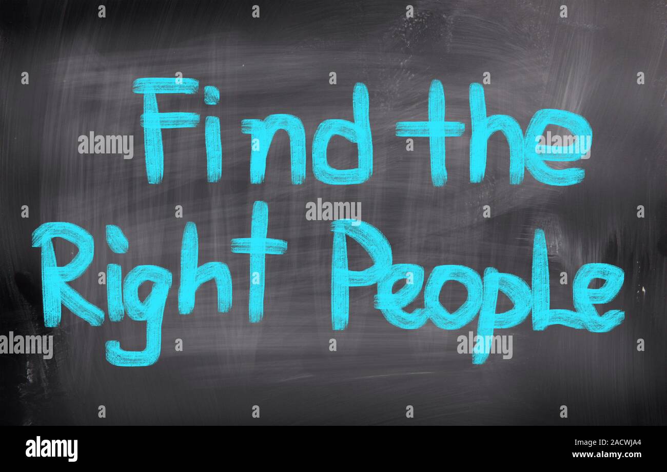 Find The Right People Concept Stock Photo - Alamy