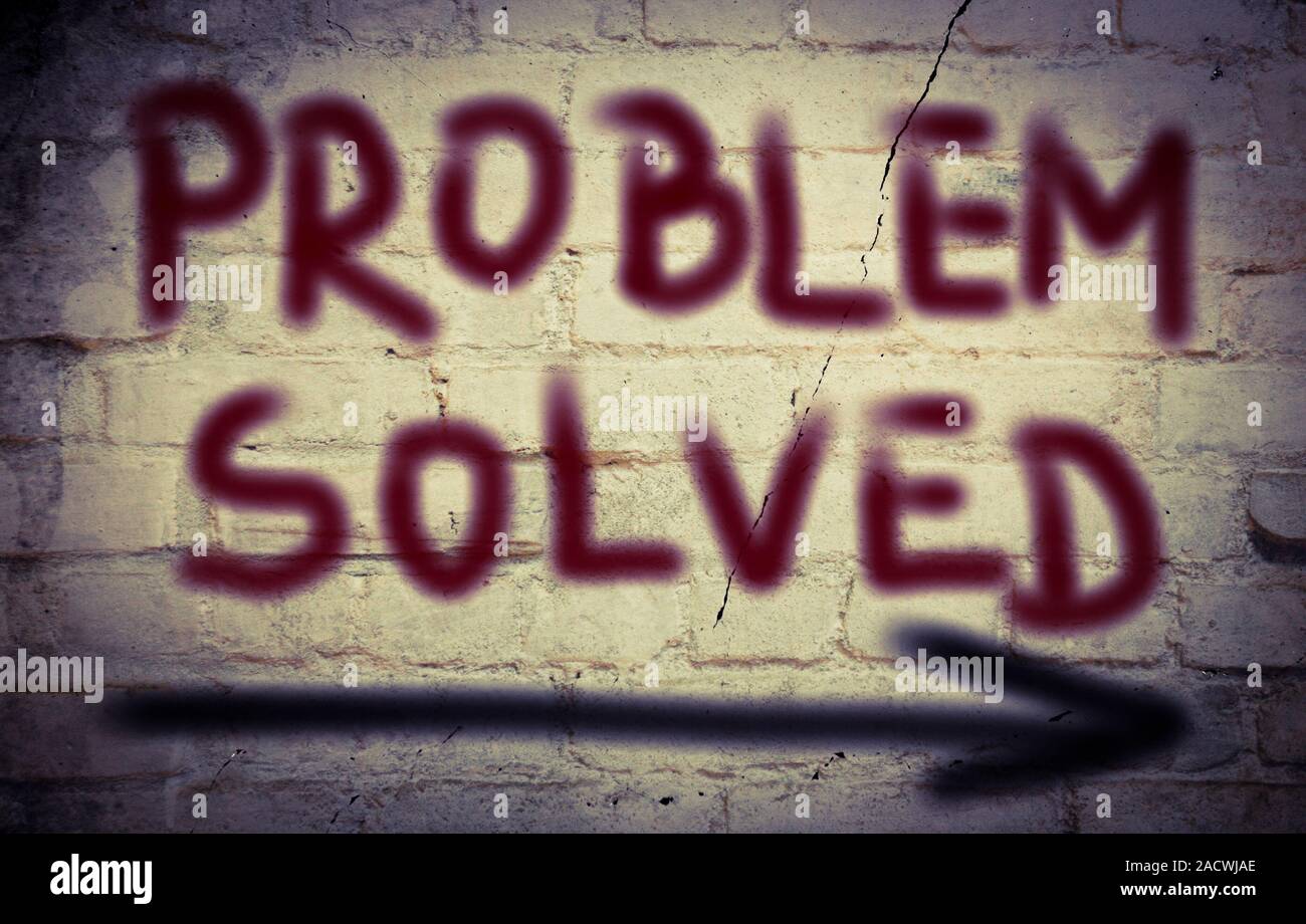 Problem Solved Concept Stock Photo - Alamy