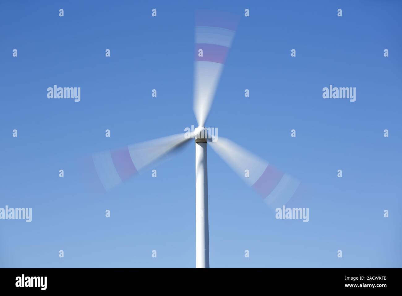 Wind turbine in motion Stock Photo - Alamy